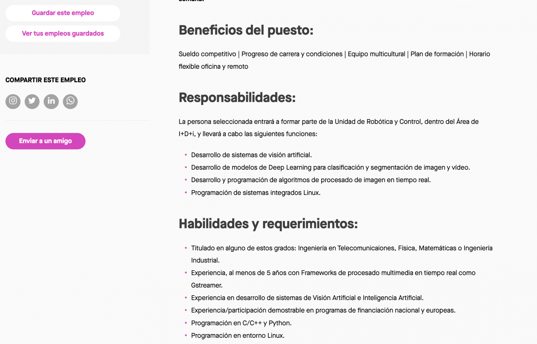 Consejos para redactar una oferta de empleo